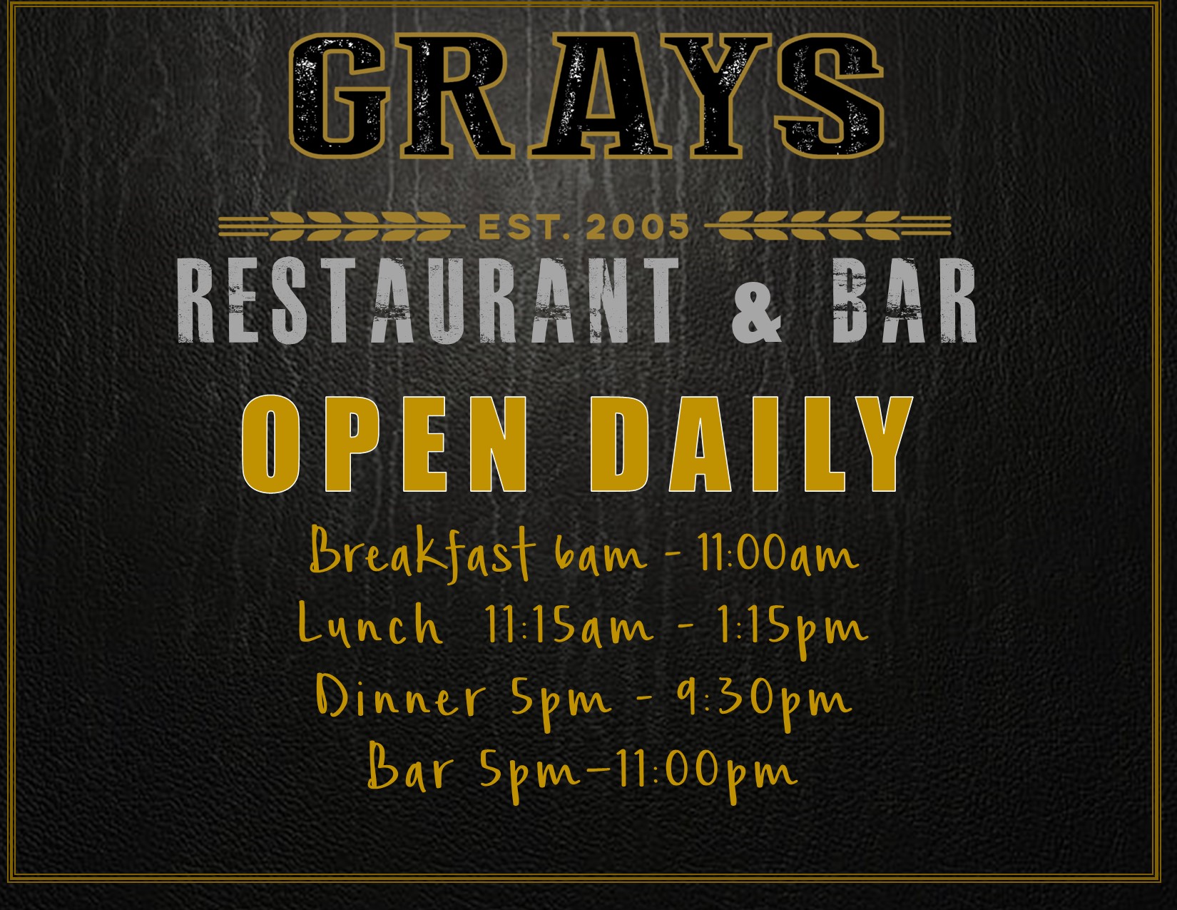 Grays Restaurant & Bar | Hilton Vancouver Washington